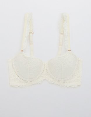 Aerie Real Power Bra balconette con encaje Sunflower ligeramente relleno