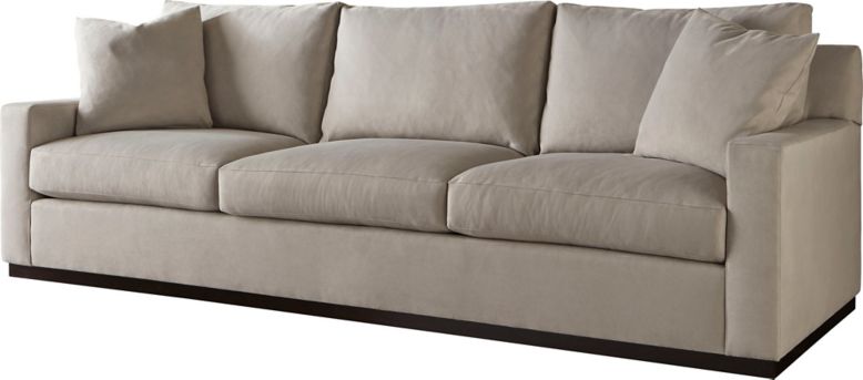 Bespoke Extended Sofa with Weltless Wide Track Arm by Bespoke Seating ...