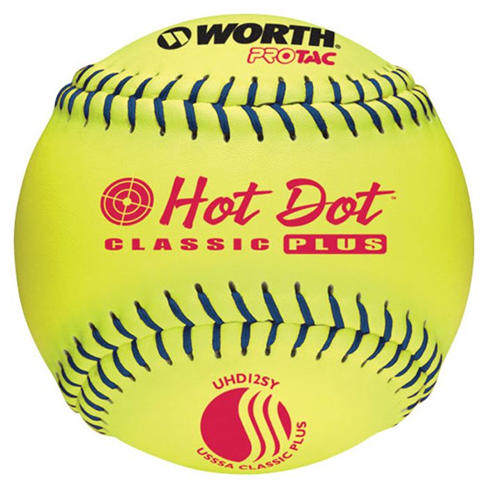 Worth 12” USSSA Hot Dot Slow Pitch Softball | DICK'S Sporting Goods
