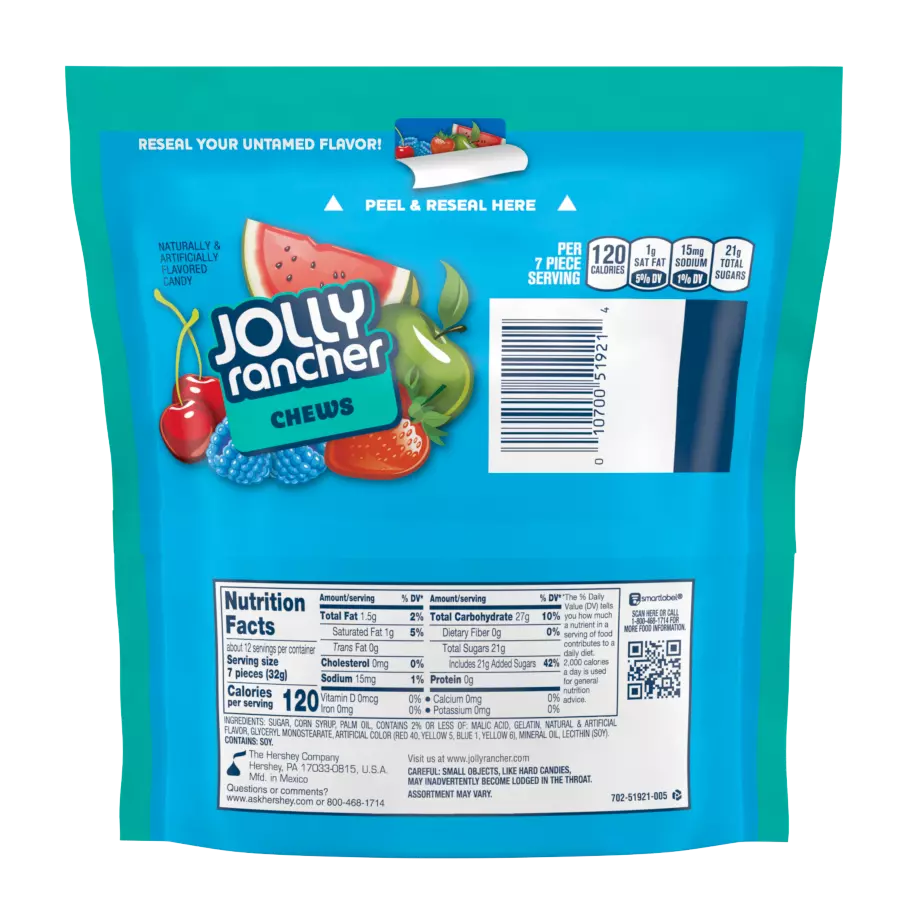 JOLLY RANCHER Chews Original Flavors Candy, 13 oz bag