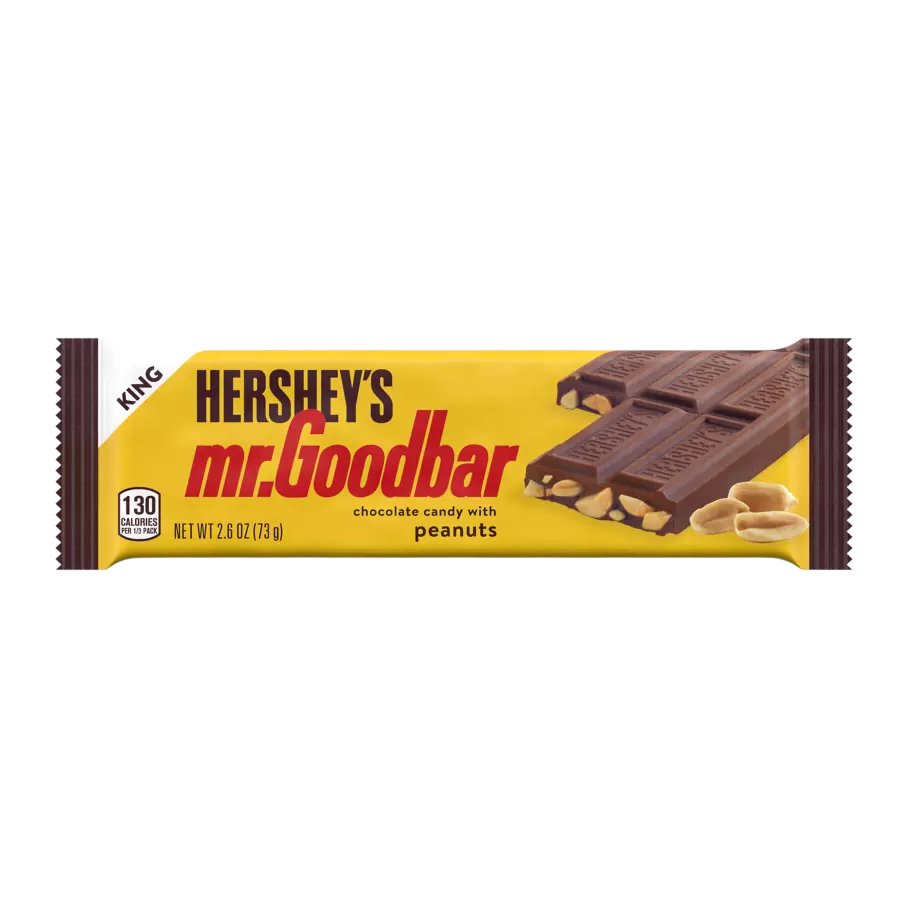 HERSHEY'S MR. GOODBAR Chocolate with Peanuts Bar | Classic Candy