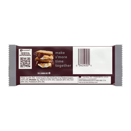 HERSHEY'S Milk Chocolate Candy Bars, 6.98 lb box, 72 bars