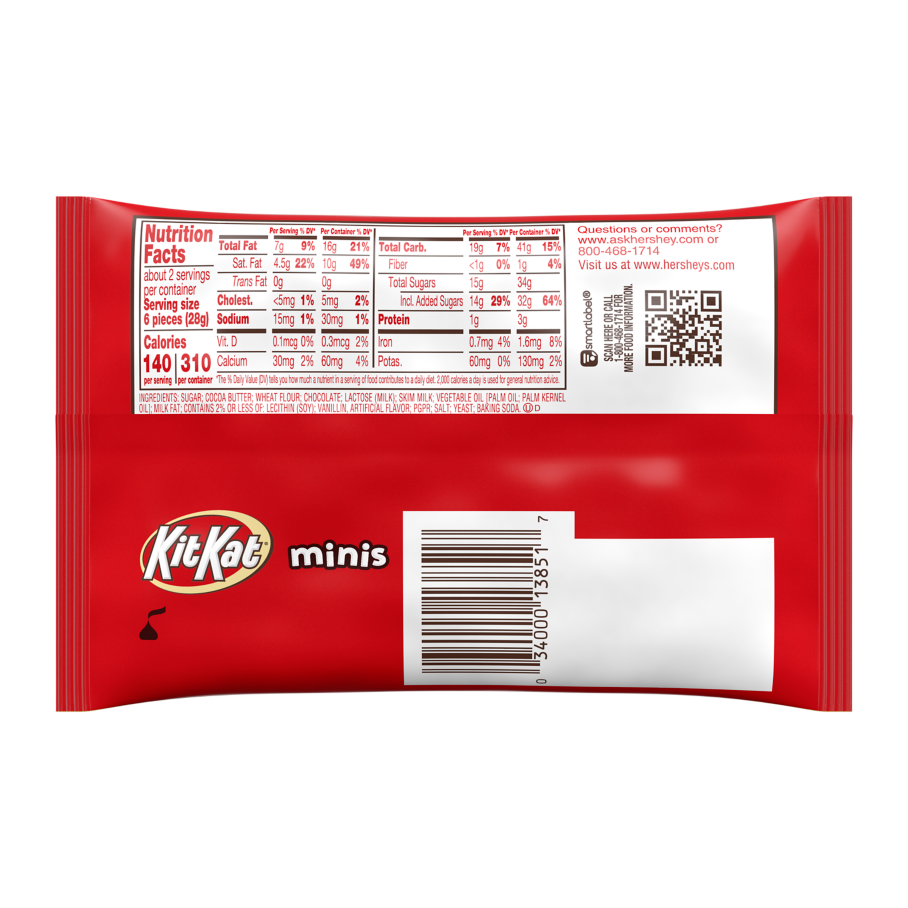 Kit Kat® Minis Milk Chocolate King Size Candy Bars 22 Oz Bag