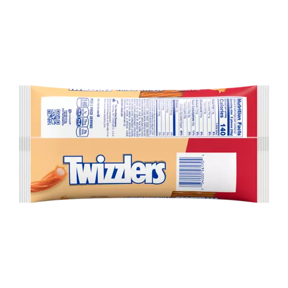 TWIZZLERS Filled Twists Orange Cream Pop Flavored Candy, 11 oz bag