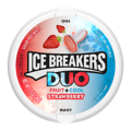 ICE BREAKERS DUO Strawberry Sugar Free Mints, 1.3 oz puck
