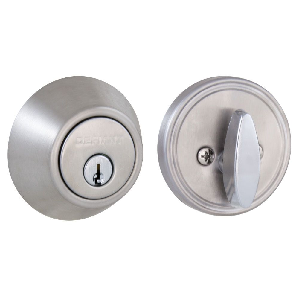 Defiant Stainless Steel Single Cylinder Deadbolt | The Home Depot Canada