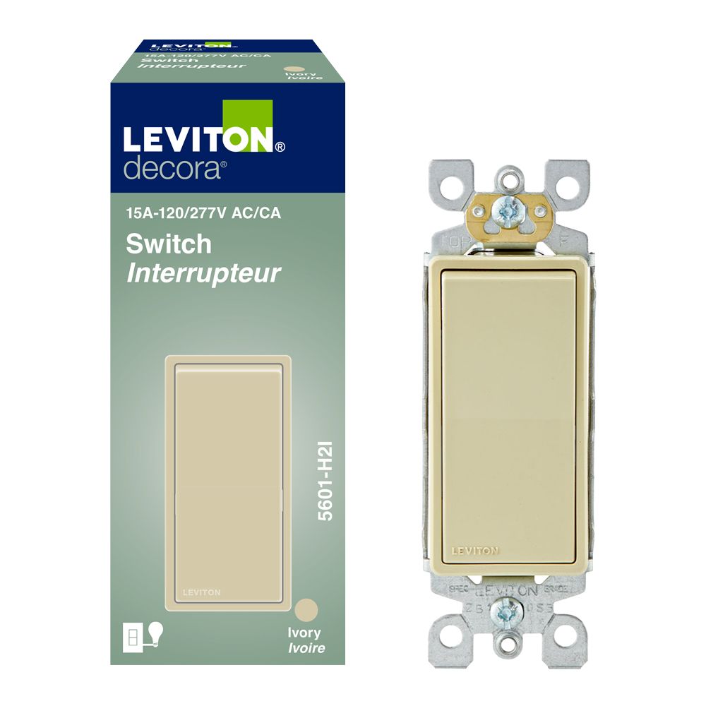 Leviton Interrupteur Decora, unipolaire | Home Depot Canada