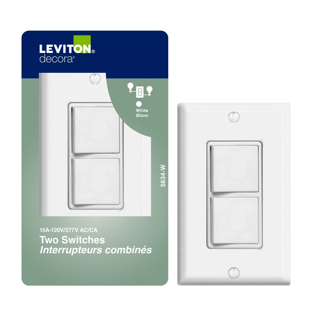 Leviton Single Pole Switch, White - 10 Pack | The Home Depot Canada