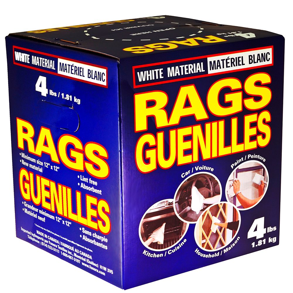 Shinex White Rags, 4 lbs. | The Home Depot Canada