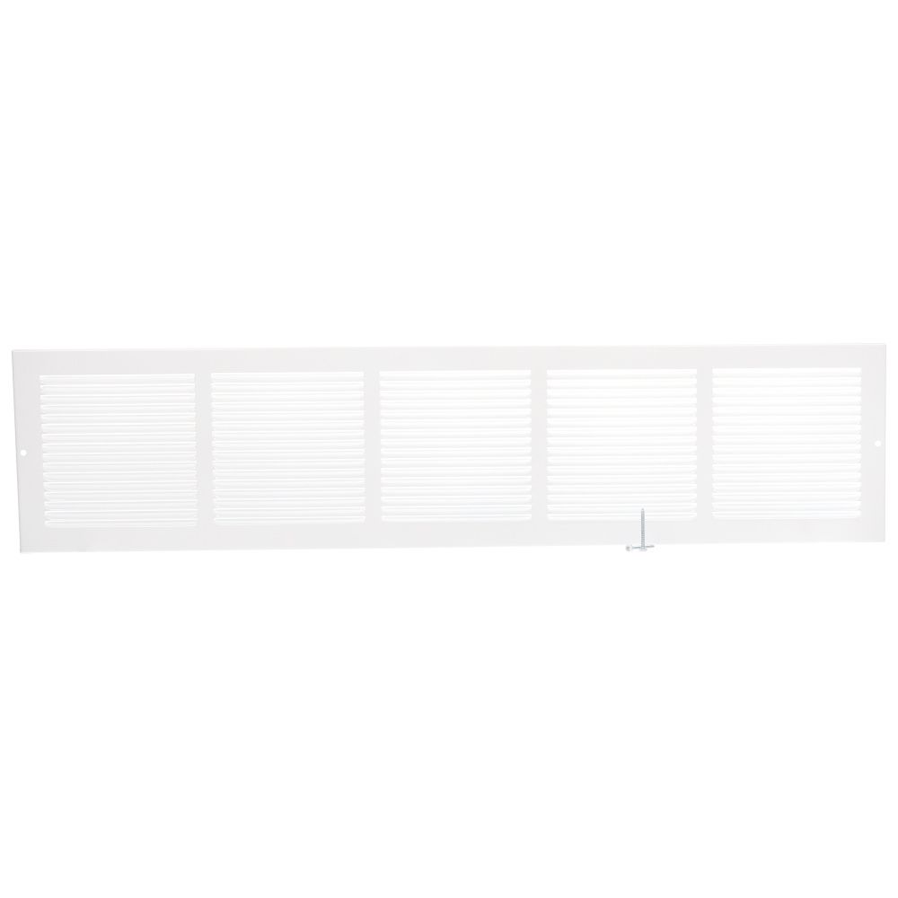 HDX 30 inch x 6 inch Sidewall Grille - White | The Home Depot Canada