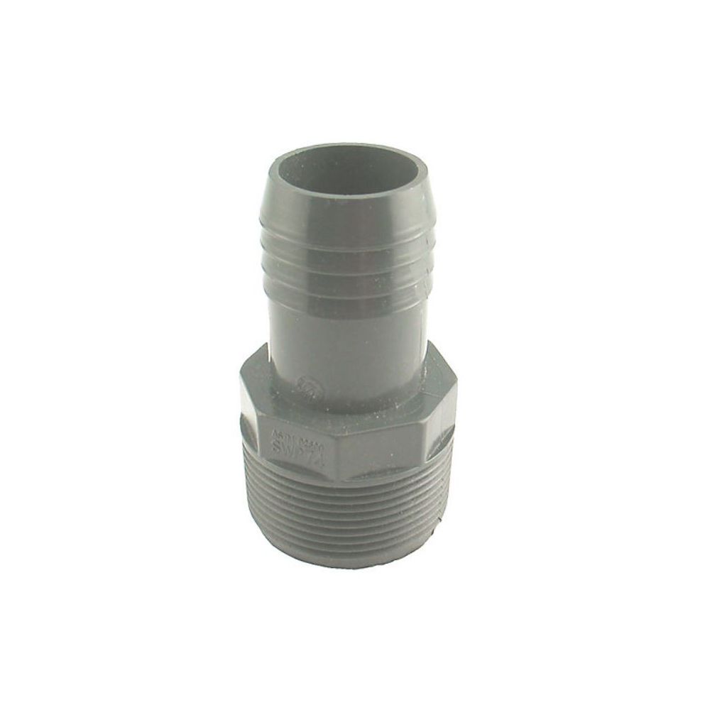 Poly Reducing Male Adapter - 1 1/2 Inch Mpt X 1 1/4 Inch Reducing Insert