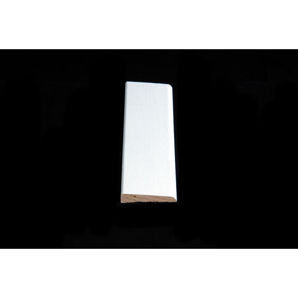 Alexandria Moulding Vinyl Wrap White Bevel Casing 3/8 Inches x 2-1/8 ...
