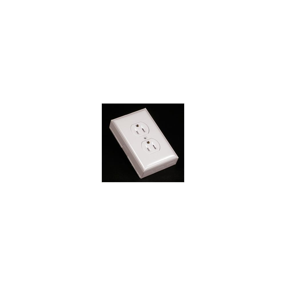 Legrand Wiremold Receptacle, Plate & Box Kit Metal White | The Home ...
