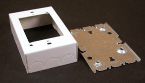 Legrand Wiremold 1 Gang Deep Metal Switch & Receptacle Box White | The ...