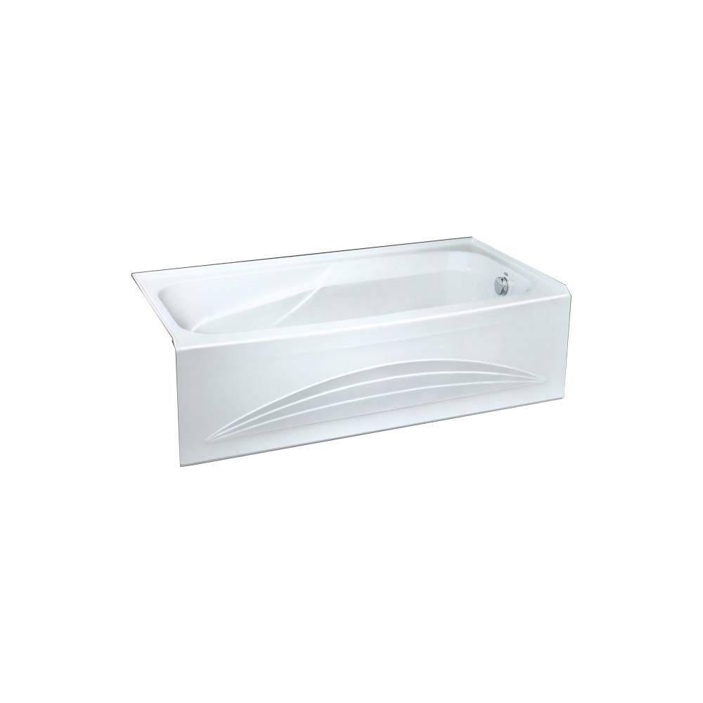 American Standard Marina Rectangular Acrylic Integral Bathtub with ...