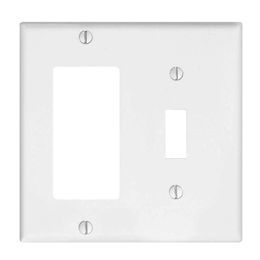 Leviton Combination Decora Plate, White | The Home Depot Canada