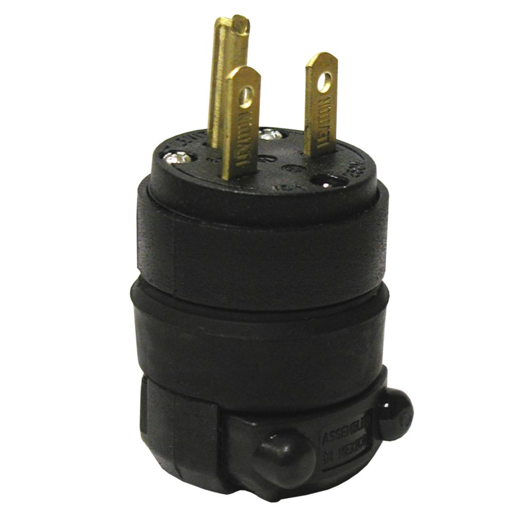Leviton 15 Amp Rubber Ground Plug, 250V | The Home Depot Canada