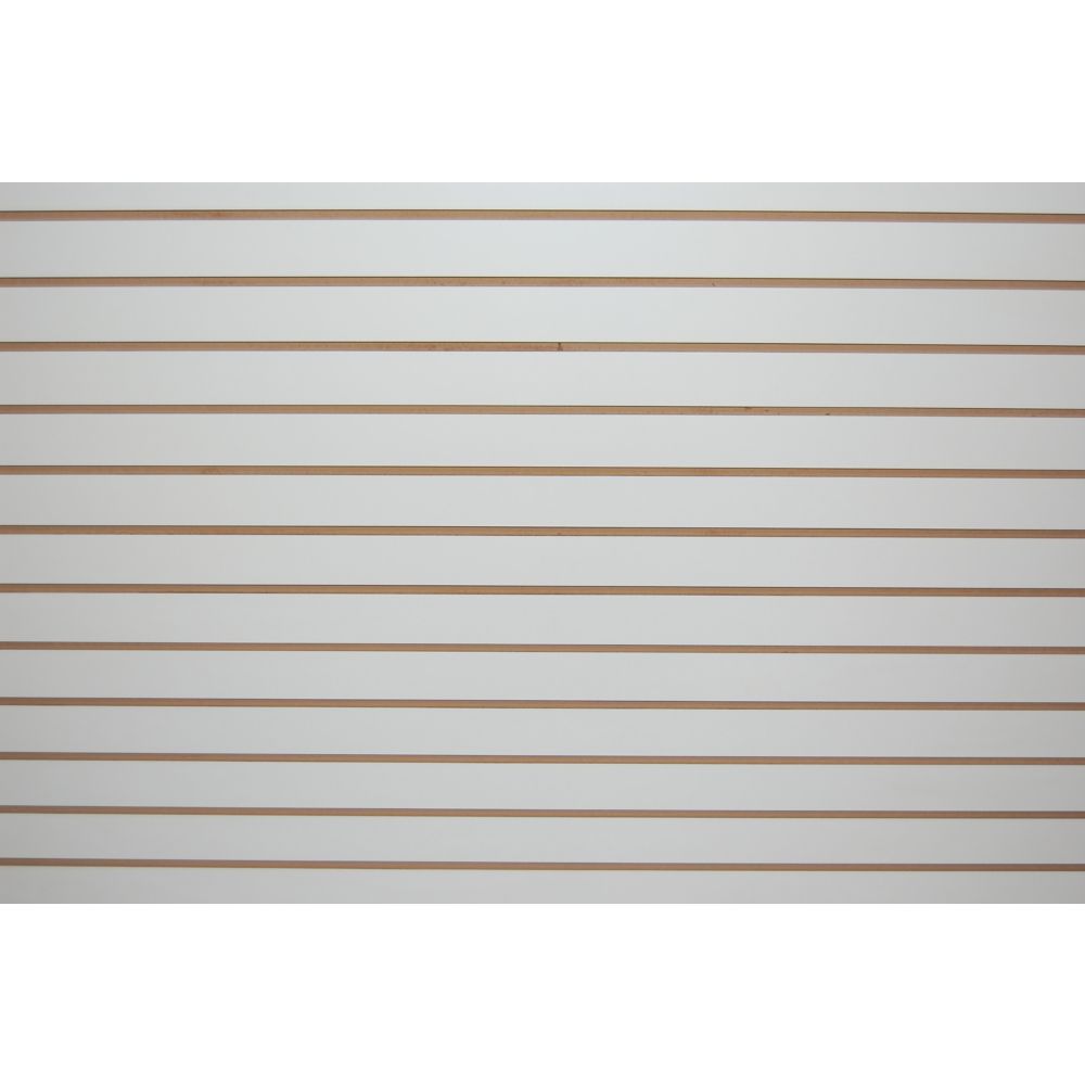 Goodfellow Slotwall 3/4-inch 4 x 8 White Melamine finish | The Home ...