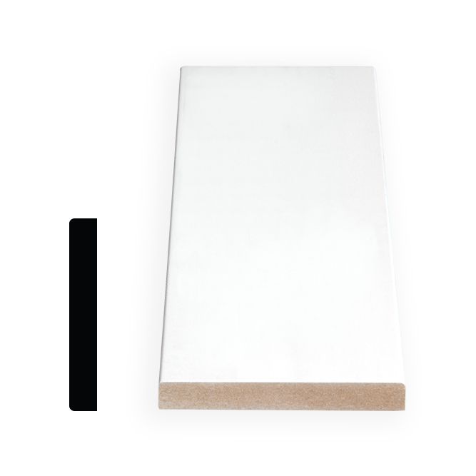 Alexandria Moulding 1 2 Inch X 3 1 2 Inch Modern Mdf Primed Fibreboard