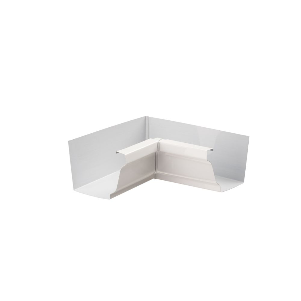 Peak Products Aluminum Gutter 4-inch Inside Corner Box Mitre - White ...