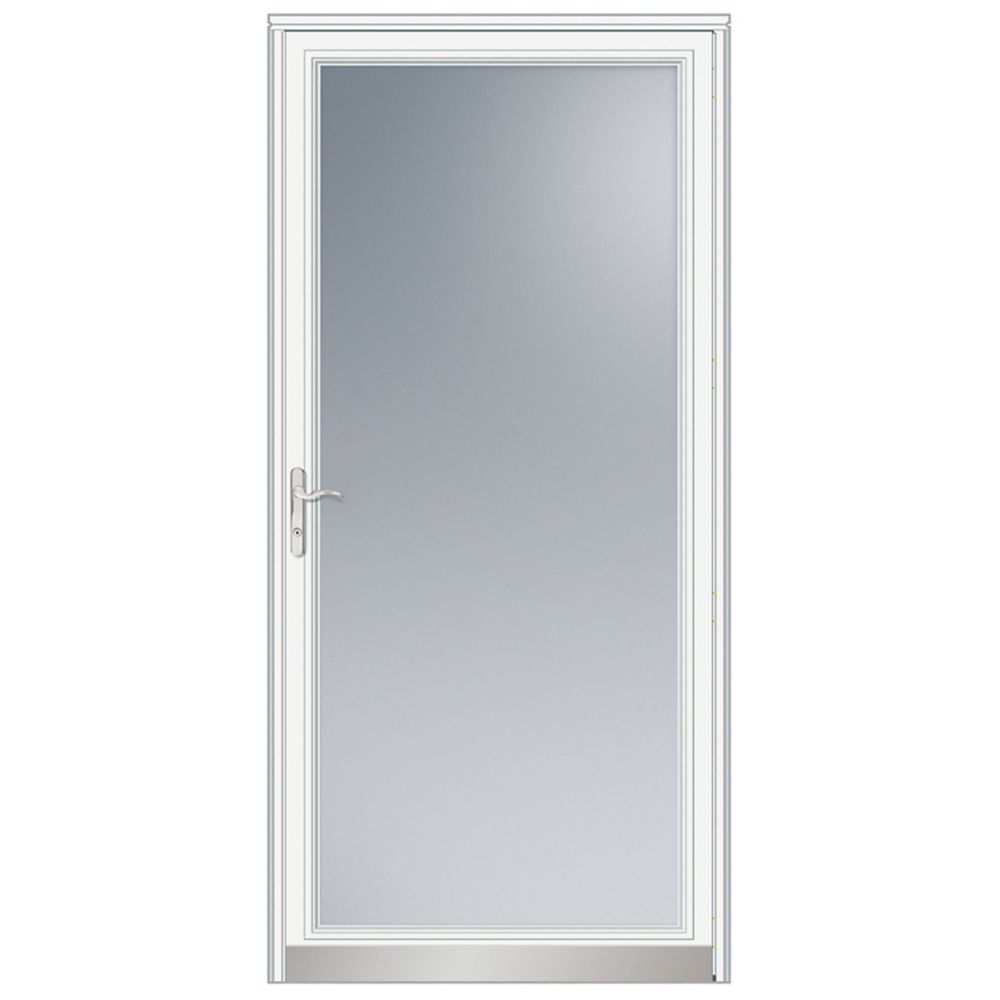 Andersen 36-inch W 3000 Series Fullview White Screen Door with Nickel ...