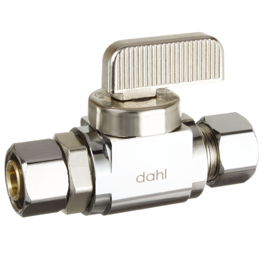 Dahl 3/8 Fem Comp x 3/8 Od Comp, Straight, Plated, Retrofit Valve | The ...