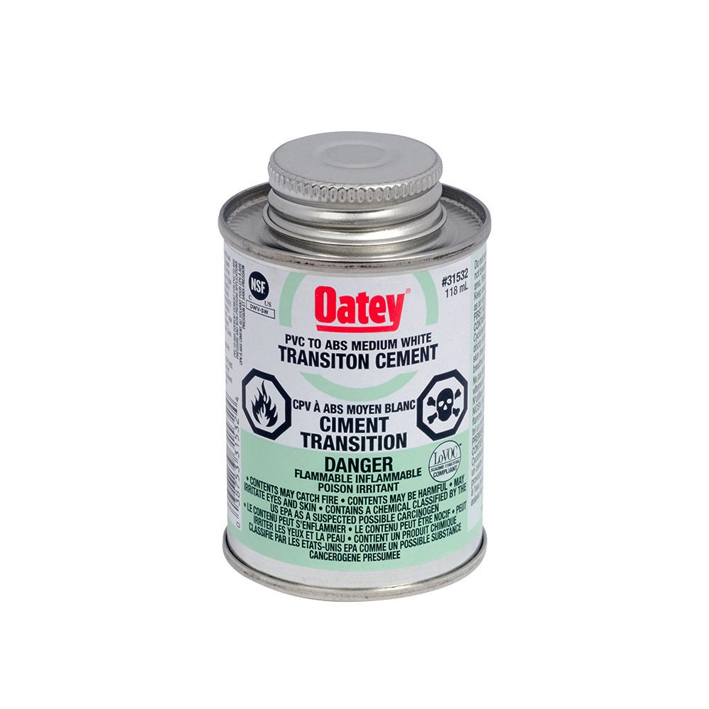 Oatey 118 Ml Transition Abs/Pvc White (C) | The Home Depot Canada