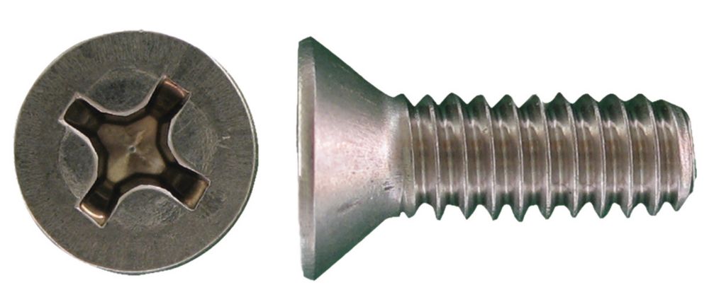Paulin 1/4-inch-20 x 1-inch 18.8 Stainless Steel Flat Head Phillips ...