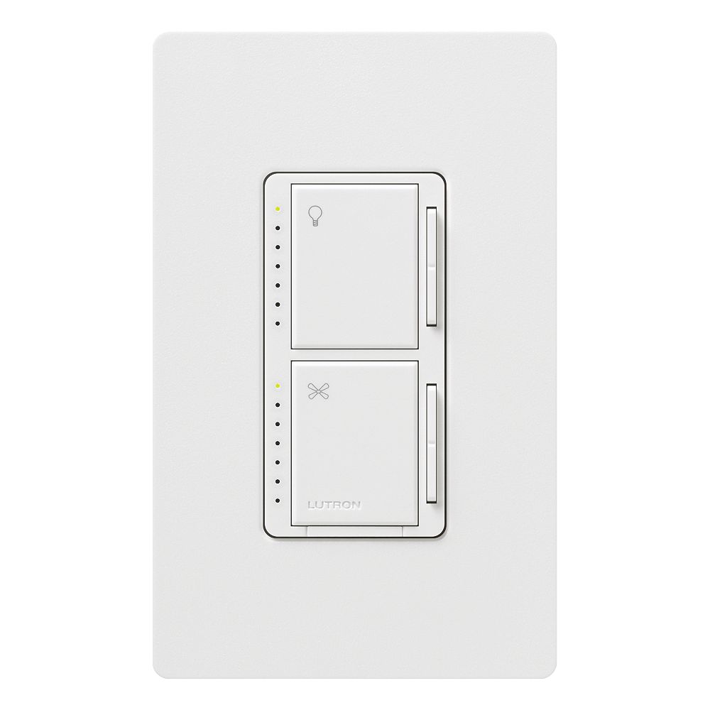 Lutron Maestro Light/Fan Control in White | The Home Depot Canada