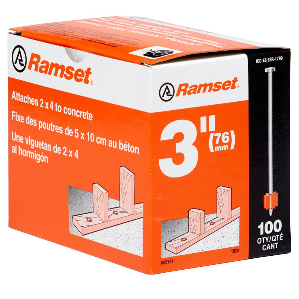 Ramset 1524 3 .300 Head Diameter Drive Pin 100 per Box tillescenter ...