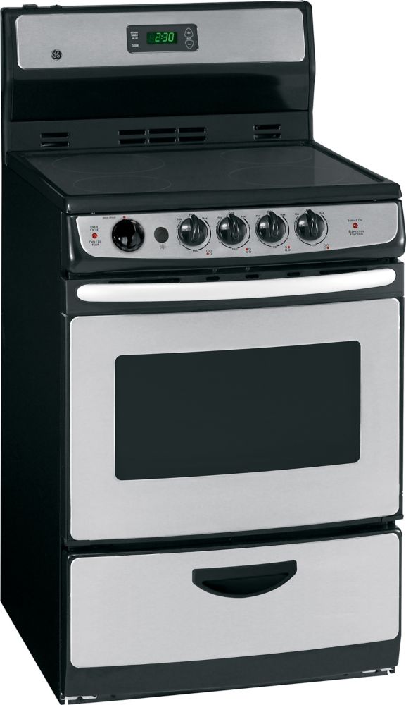 General Electric 3.0 cu. ft. Electric Freestanding Standard Clean Range ...