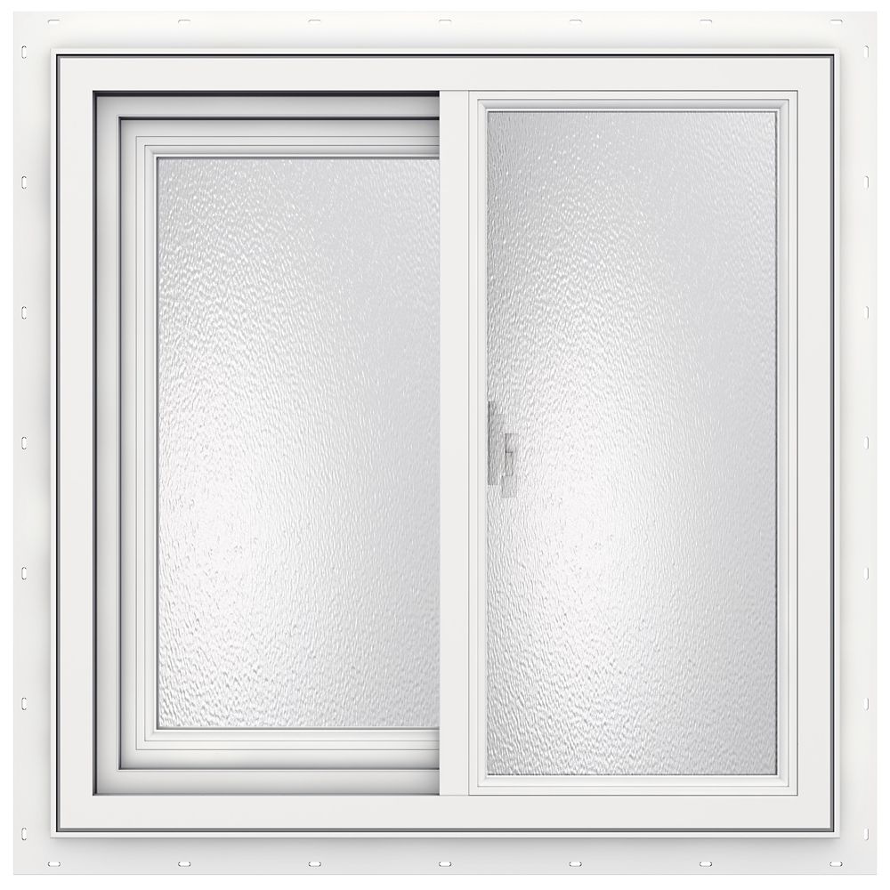 JELD-WEN Windows & Doors 24-inch x 24-inch 3500 Series Sliding Vinyl ...
