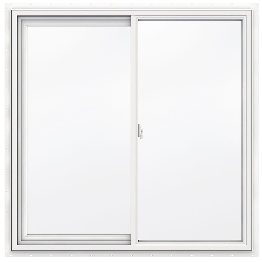 JELD-WEN Windows & Doors 48-inch x 48-inch 3500 Series Sliding Vinyl ...
