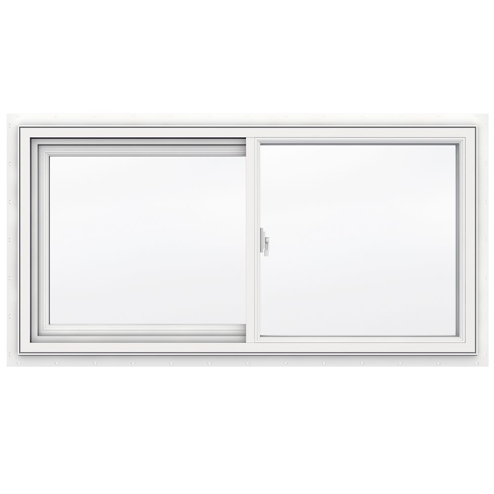 JELD-WEN Windows & Doors 48-inch x 24-inch 3500 Series Sliding Vinyl ...
