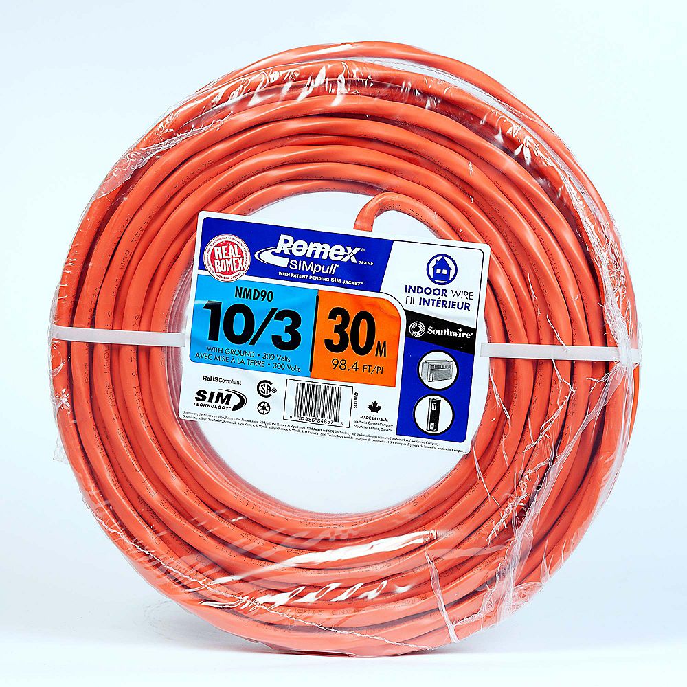Electrical Cable Copper Electrical Wire Gauge 10 3 NMD90 10 3 Orange electrical-cable-copper-electrical-wire-gauge-10-3-nmd90-10-3-orange
