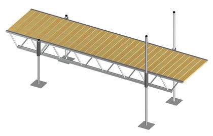 Fendock 16 ft. x 4 ft. Modular Truss Dock | The Home Depot Canada