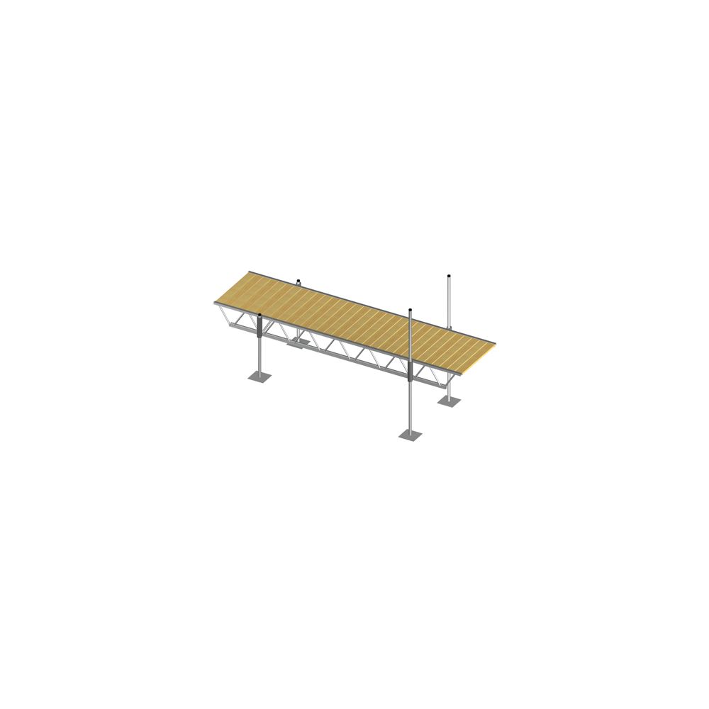 Fendock 16 ft. x 4 ft. Modular Truss Dock | The Home Depot Canada