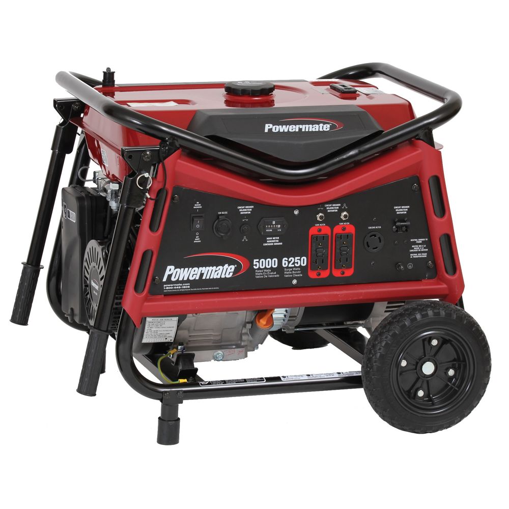 Powermate Powermate 5000W Portable Generator | The Home Depot Canada