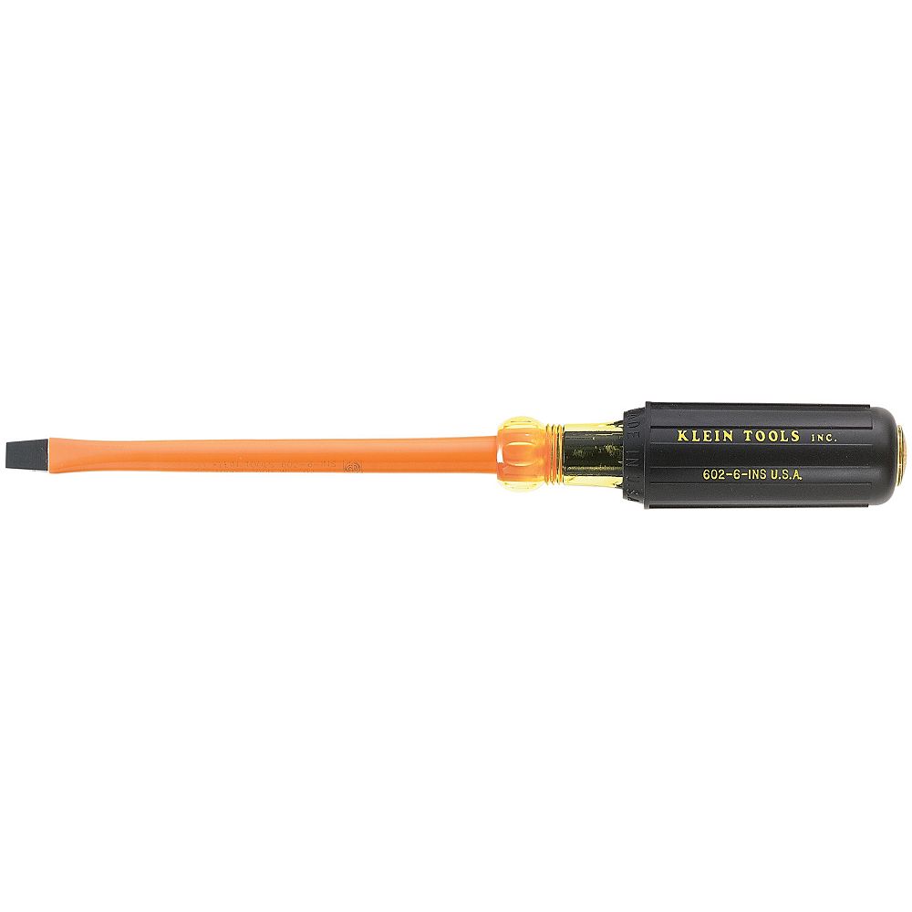 Klein Tools 4 Inch Insulated Keystone-Tip Heavy-Duty Round-Shank ...