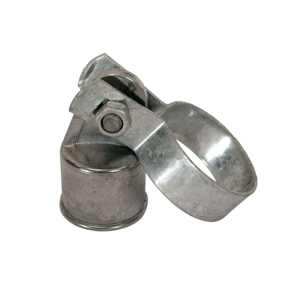 Peak Products Chain Link Rail End Assembly - Galvanized | The Home ...