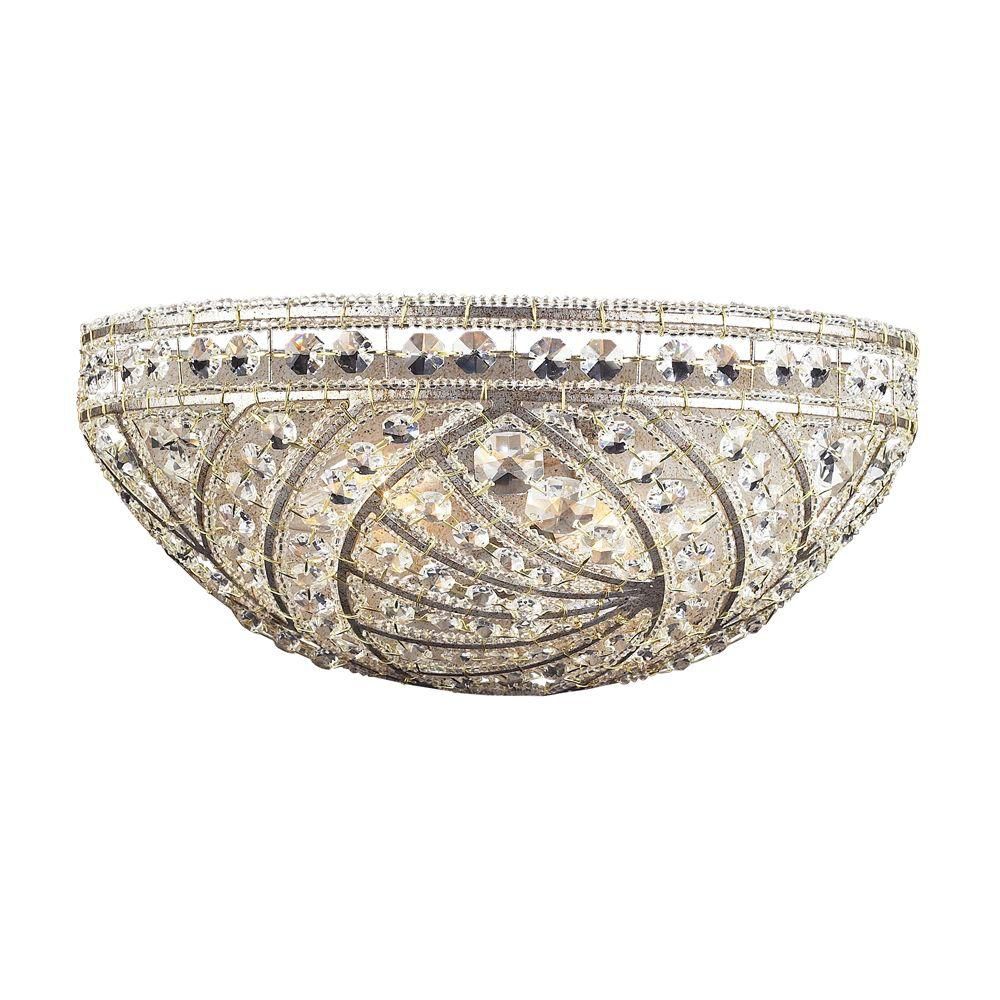 Titan Lighting 2-Light Wall Mount Sunset Silver Sconce | The Home Depot ...