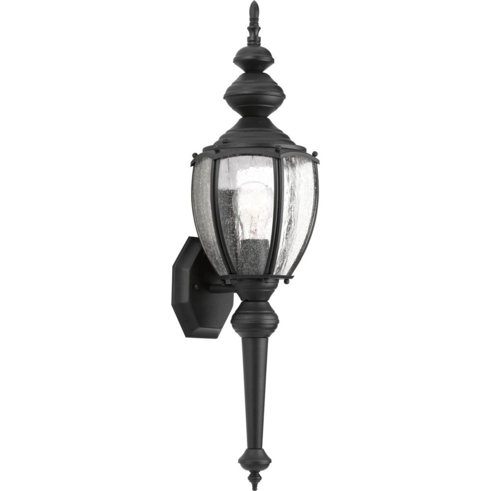 Progress Lighting Roman Coach Collection 1- Light Black Wall Lantern ...