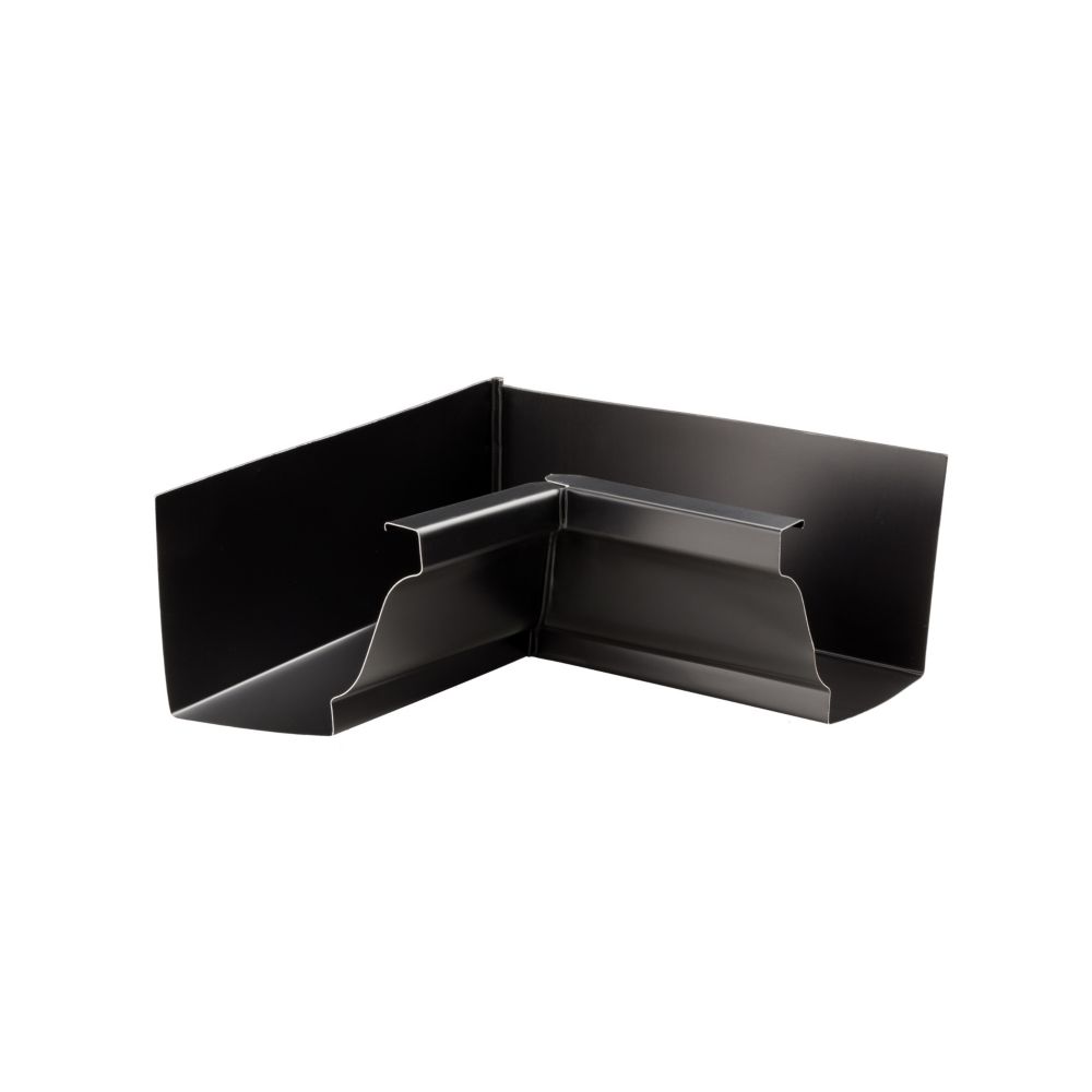 Peak Products Aluminum Gutter 5-inch Inside Corner Box Mitre - Black ...