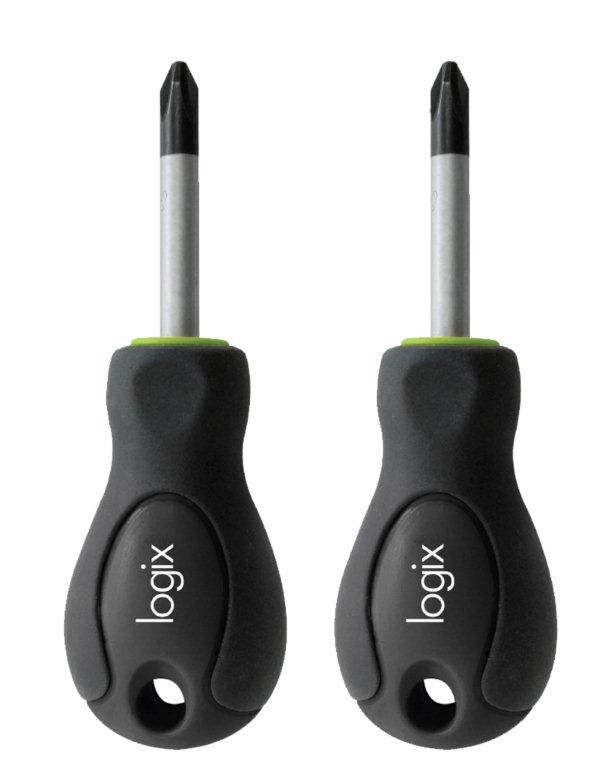 Logix 2-Piece Stubby Phillips Screwdriver Set | The Home Depot Canada