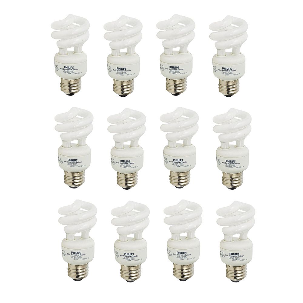 Philips Mini-ampoule fluocompacte torsadée, 9 W (équivalence de 40 W ...