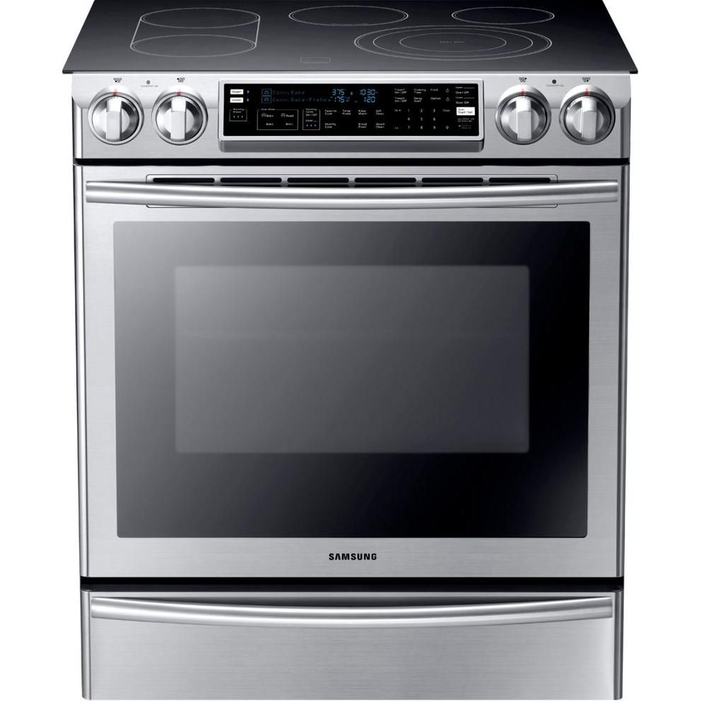 Samsung Cuisinière électrique encastrable avec four Flex Duo de 5,8 pi³ ...