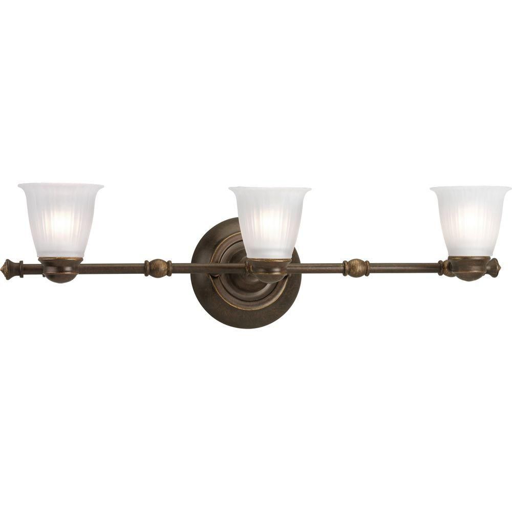 Progress Lighting Renovations Collection Forged Bronze 3-light ...
