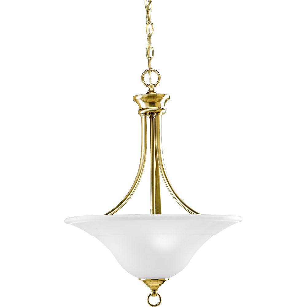 Progress Lighting Trinity Collection Polished Brass 3-light Chandelier ...