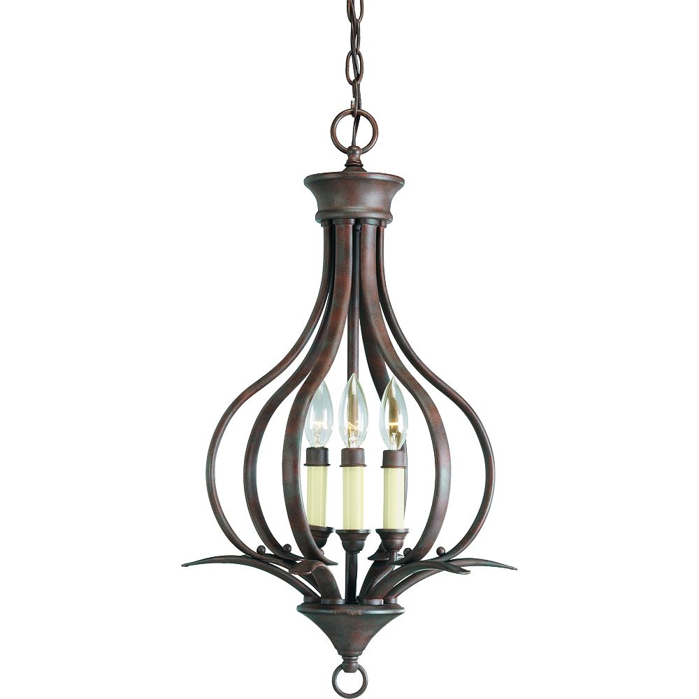 Progress Lighting Trinity Collection Cobblestone 3-light Chandelier ...