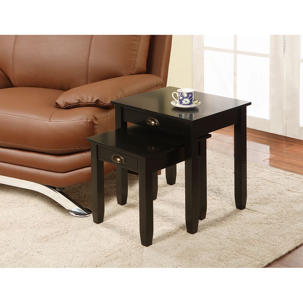 Worldwide Homefurnishings Inc. Map 2-Piece Nesting Table Set | The Home ...